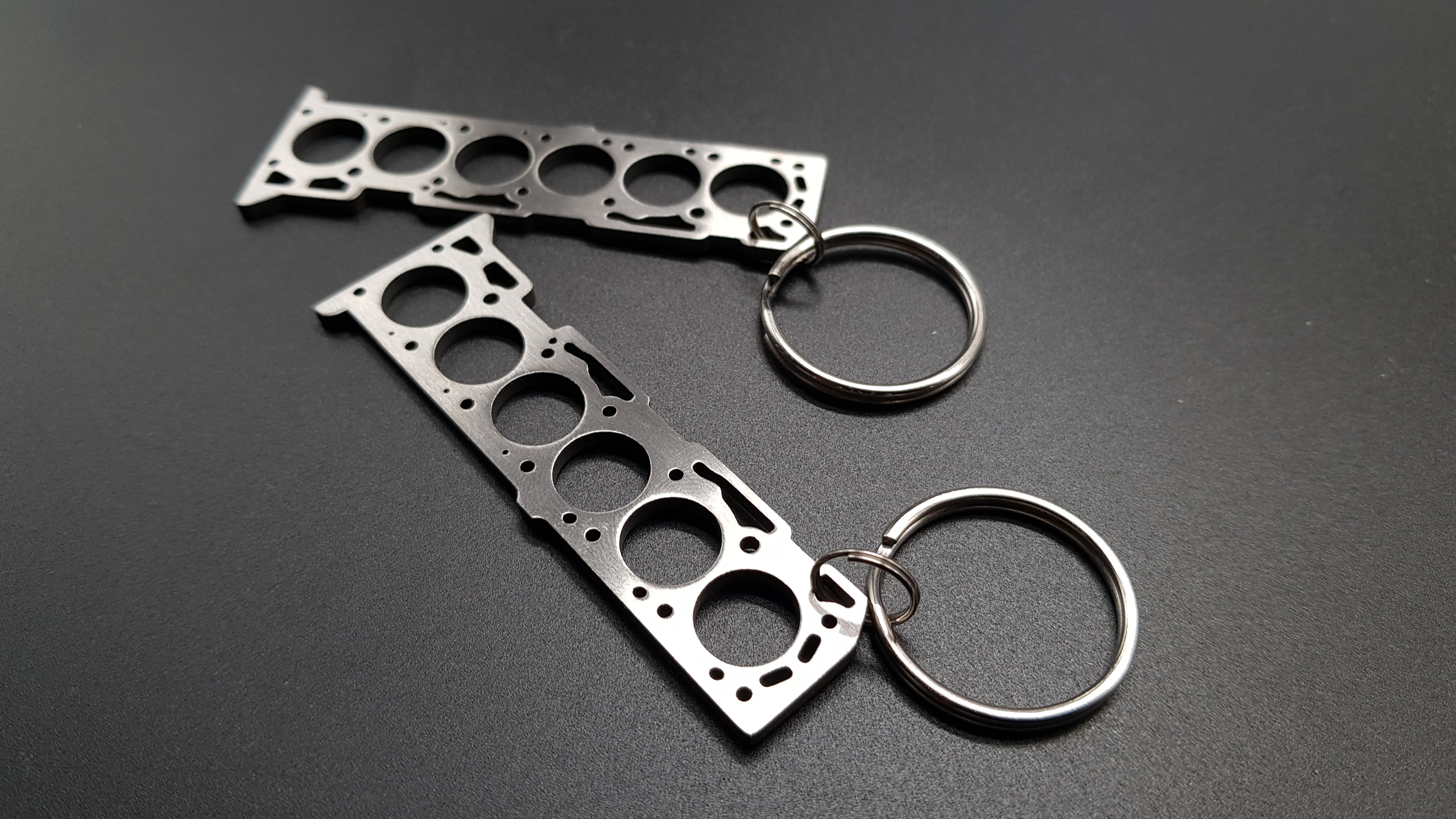 Barra head gasket key chain - Boosted Barra