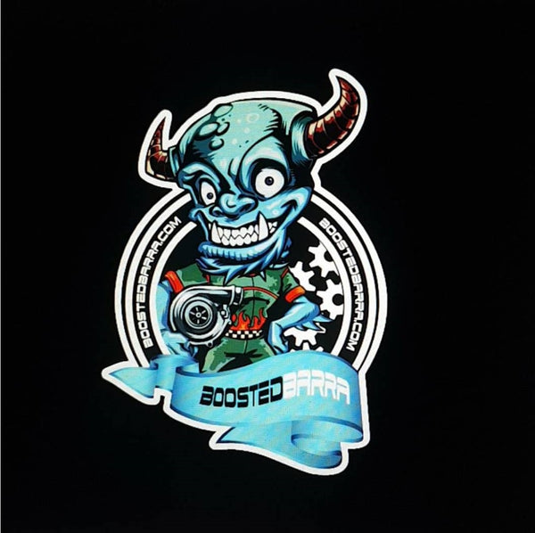 Boosted Barra Mascot sticker - Boosted Barra