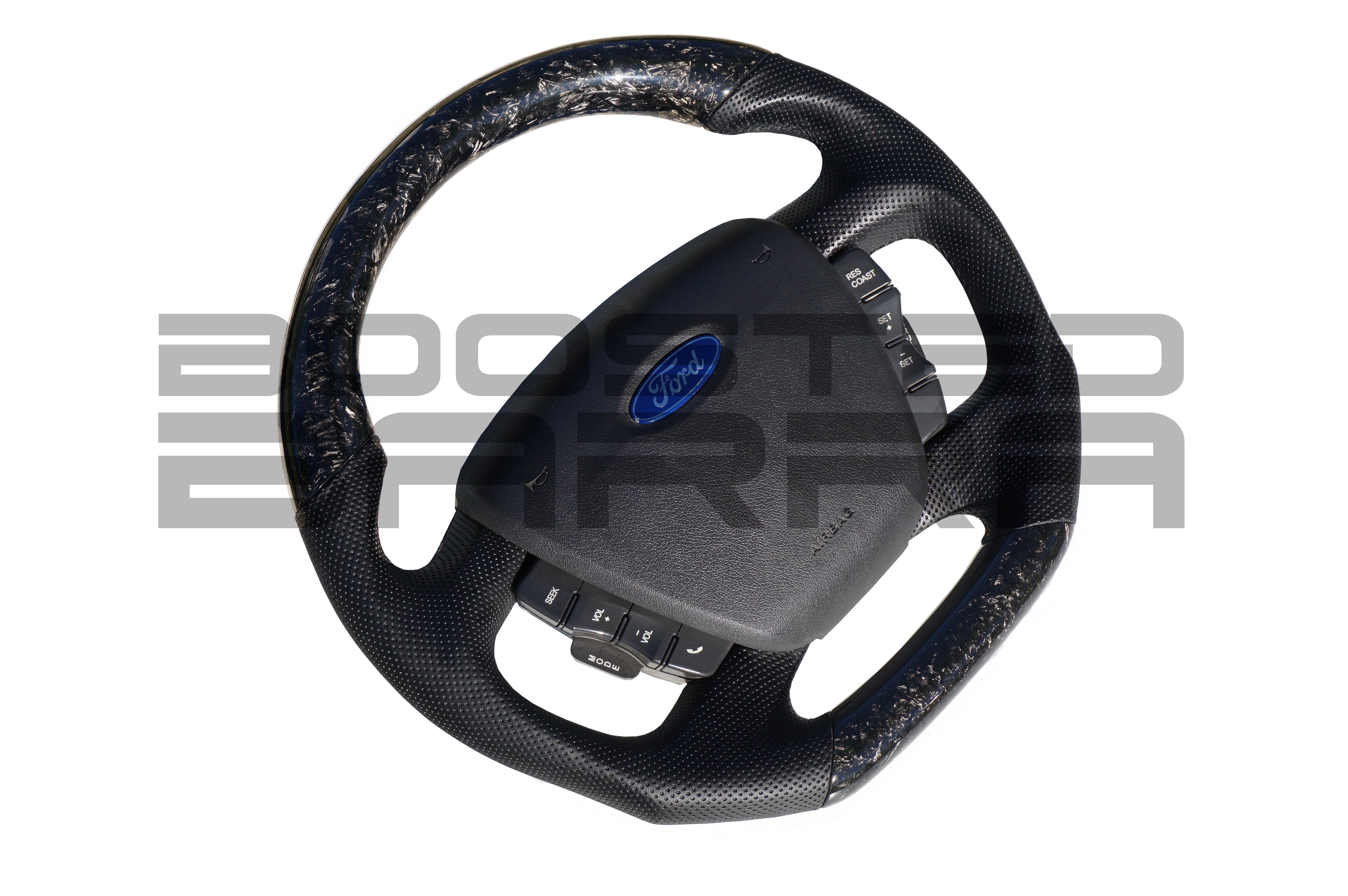 Boosted Barra Forged Carbon Fibre FG/FGX Steering Wheel - Boosted Barra