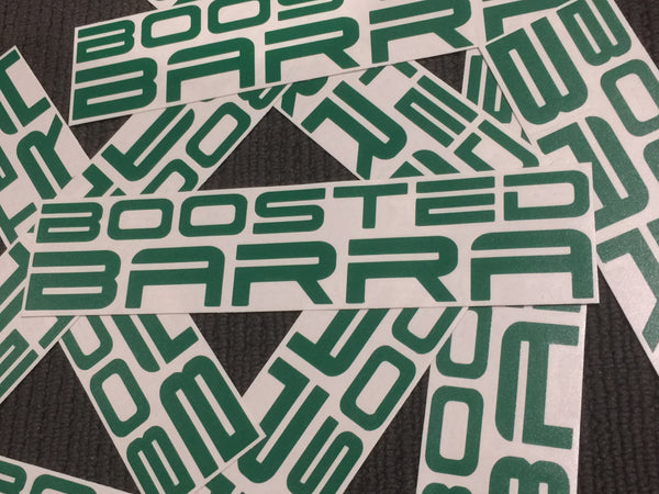 Boosted Barra Green sticker - small - Boosted Barra